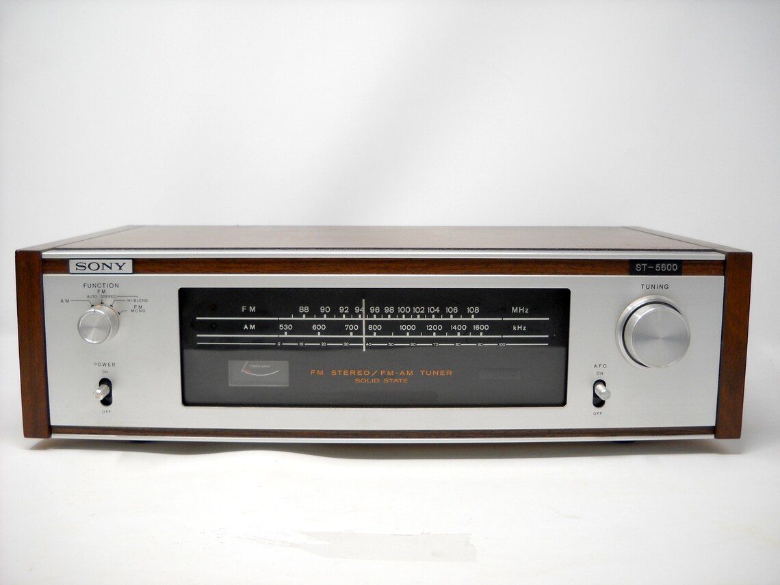 Vintage Sony ST-5600 FM Stereo Radio Tuner Solid State 1970s - Etsy
