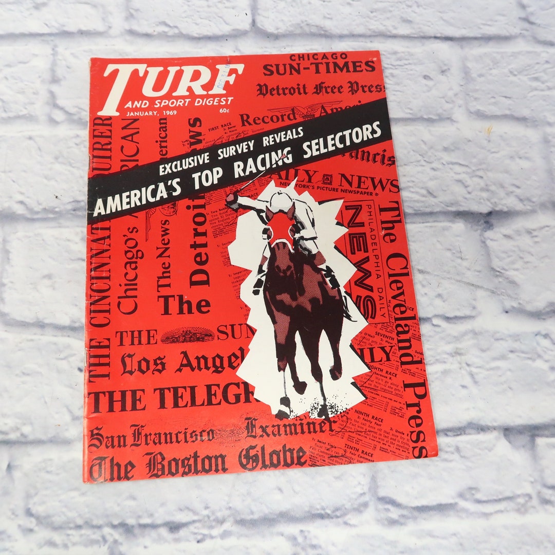 Vintage TURF and Sport Digest Magazine January 1969 Horse Racing B4 - Etsy