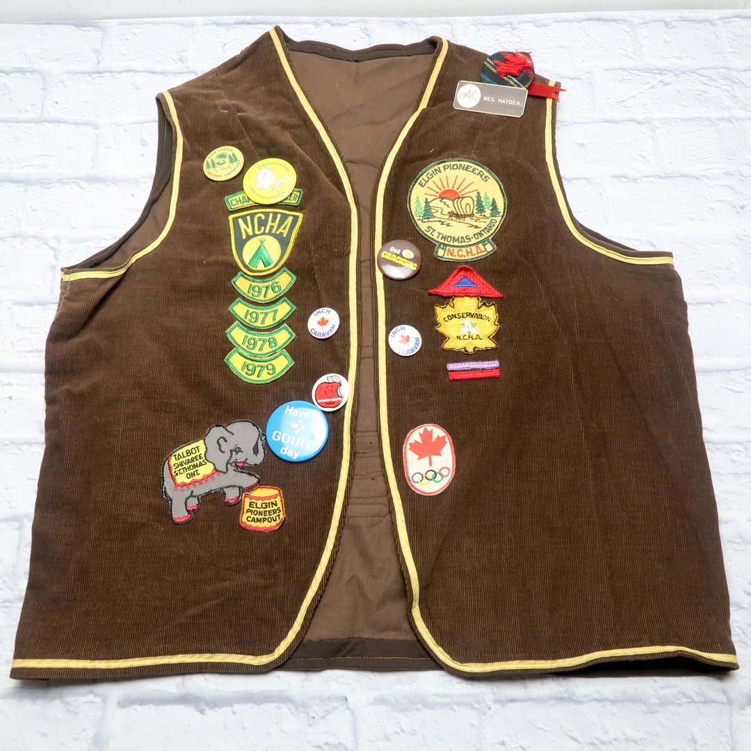 Vintage 1970s NCHA Canadian Campers & Hikers Vest | XL Men's Camping ...