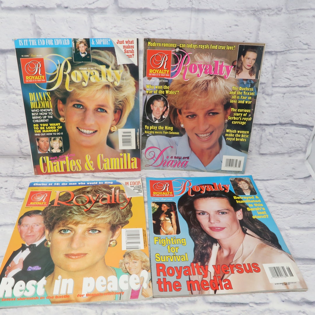 Lot of 4 1990s ROYALTY Magazines Royalty Magazine Princess Diana - Etsy
