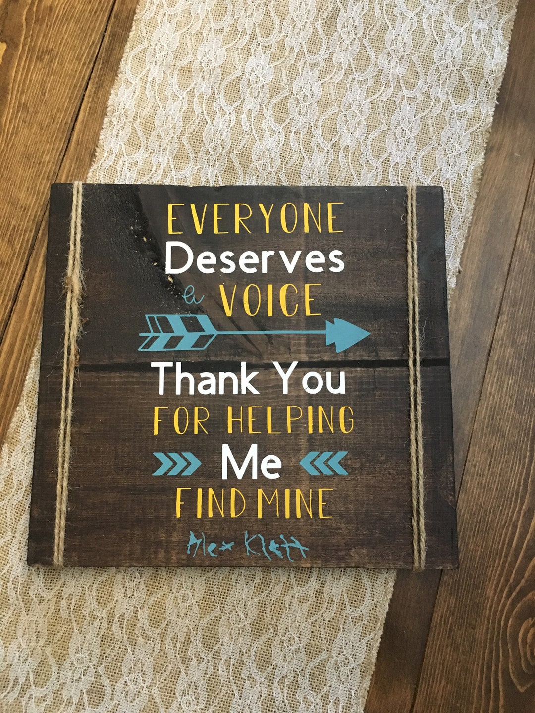 Wood Voice Speech Sign - Etsy