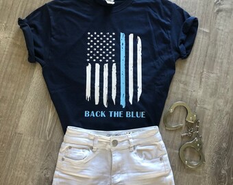 Unisex Back the Blue Shirt - Etsy