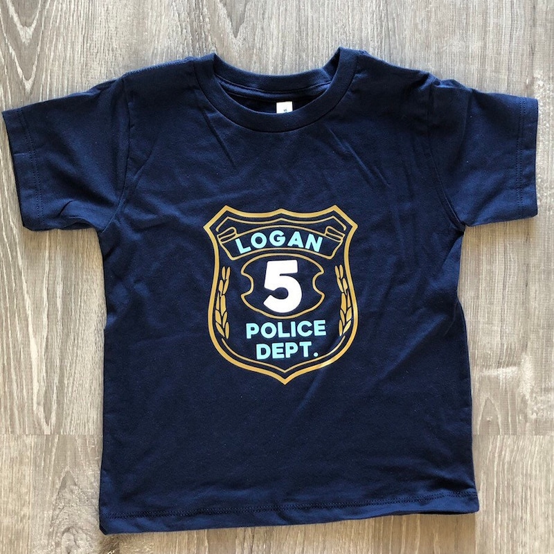 Kids Police Shirt - Etsy