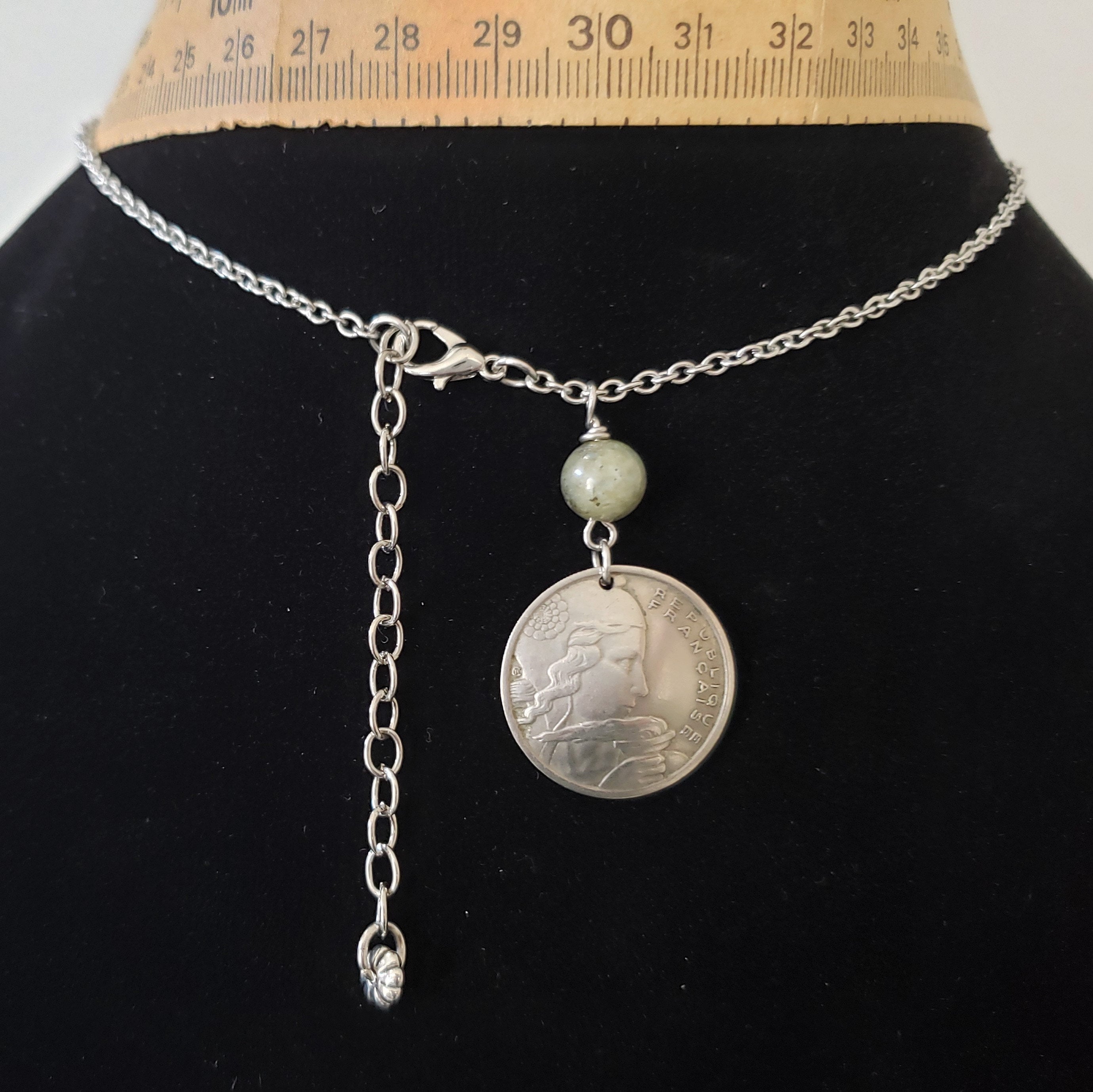 Custom coin Necklace stone Necklace authentic World Coin italian ...