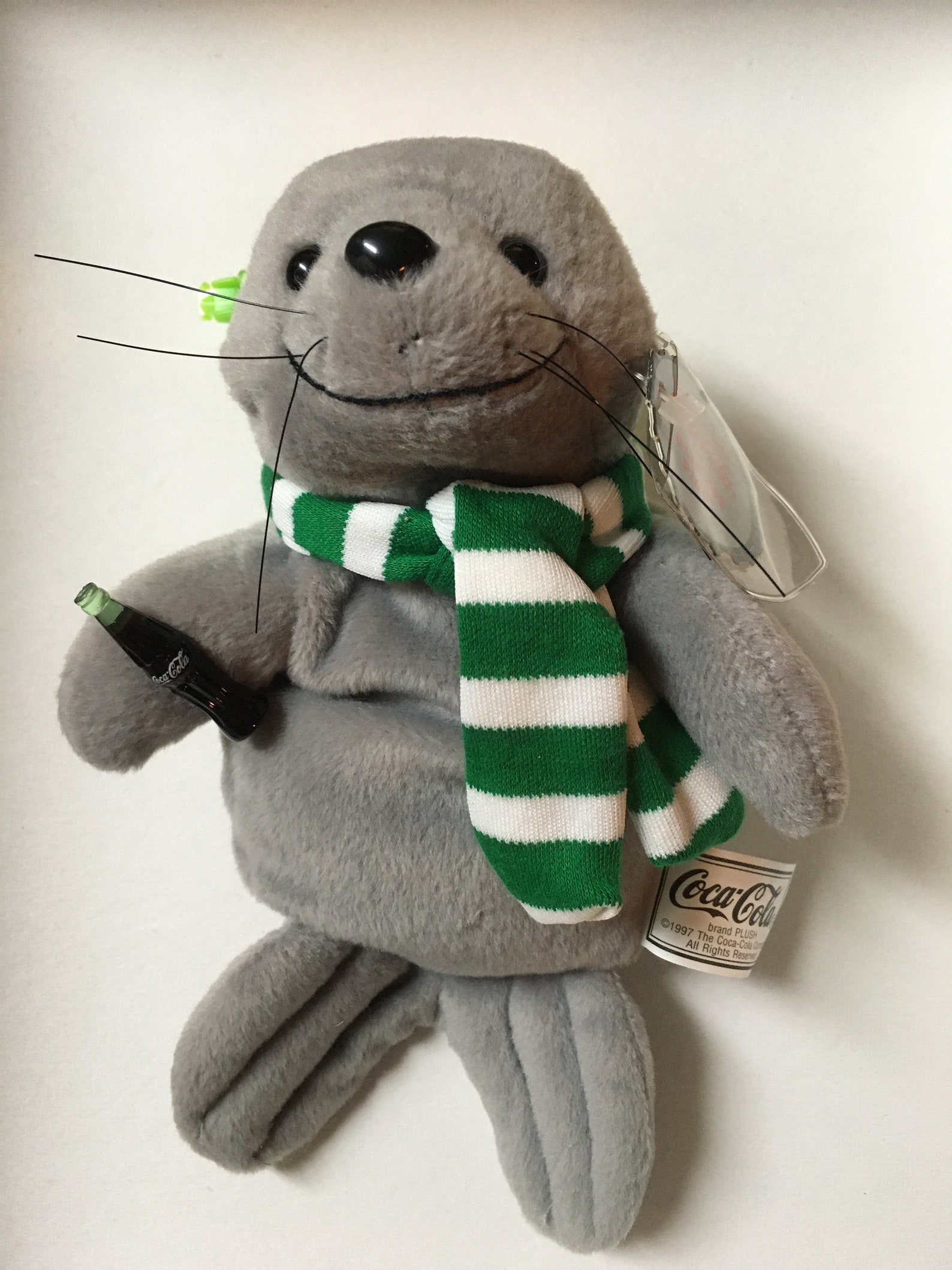 Coca-cola COKE SEAL SCARF Plush Stuffed Animalcoca Cola Collectible ...