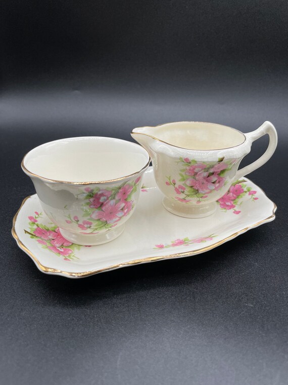 Vintage Old Foley Ballerina James Kent Staffordshire Pink and Gold ...