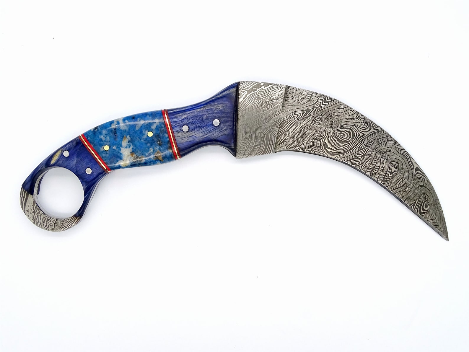 Big Karambit Knife Composite Handle Damascus Knife Unique - Etsy