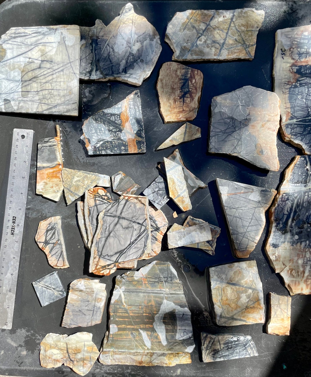 Large Uncut Picasso Marble Lot Over 13 Pounds, Raw Picasso Stone Parcel ...