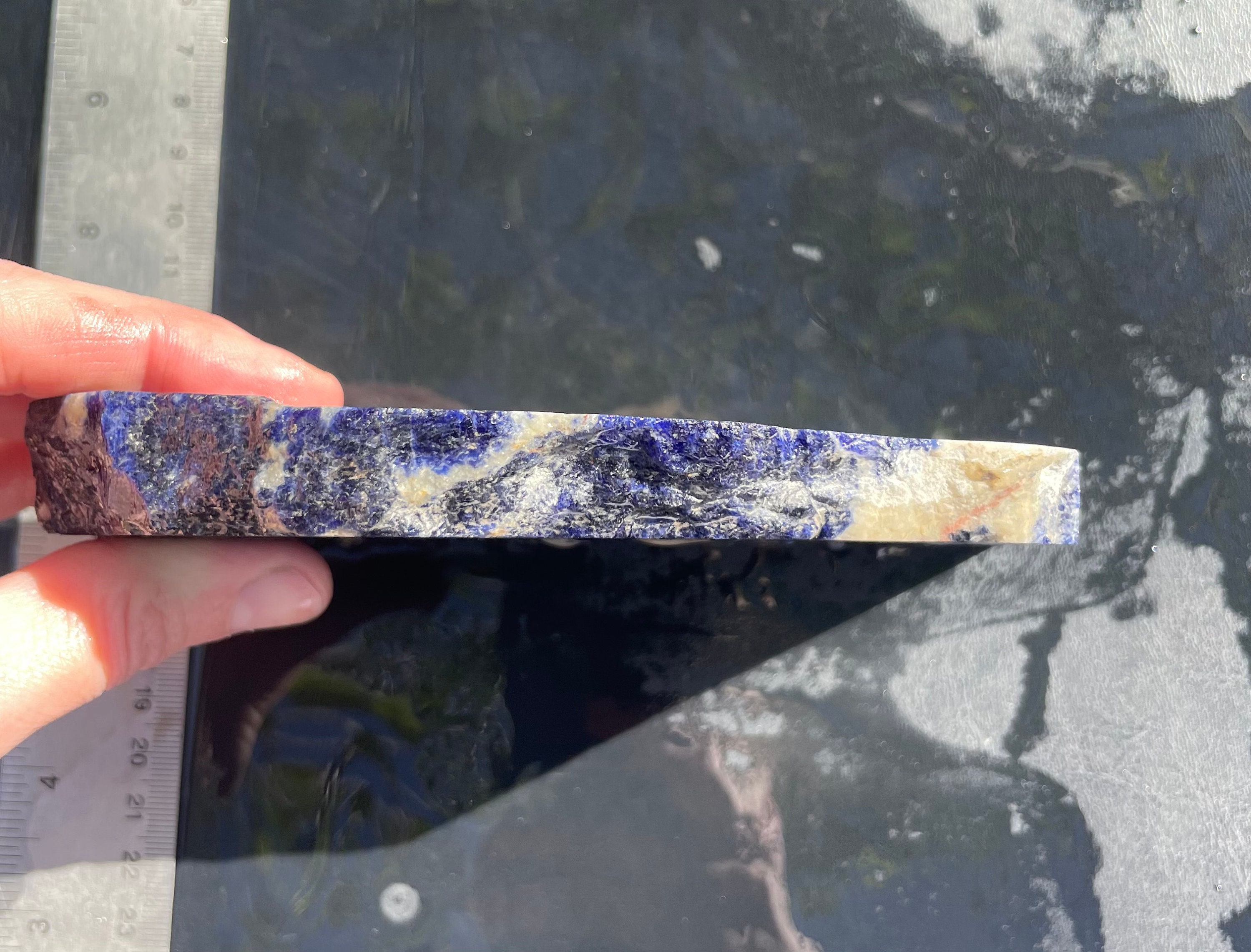 Rough Sodalite Slices 6 Pounds, Raw Sodalite Gemstone Parcel, Uncut ...