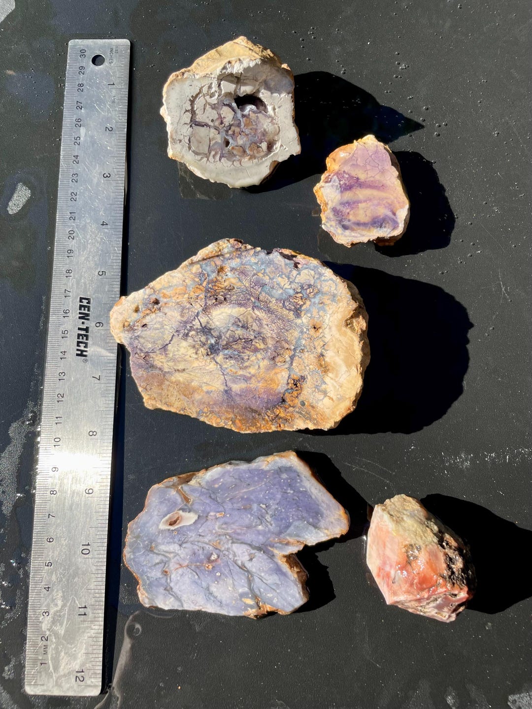 Raw Tiffany Stone Parcel, UV Reactive Bertrandite for Cabbing (665 ...