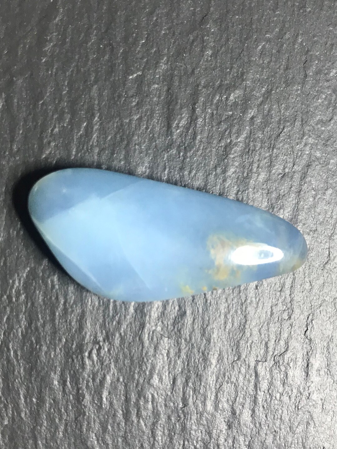 Blue Opal Cabochon, Peruvian Blue Opal Cab, Rare Gemstone Cab, Blue ...