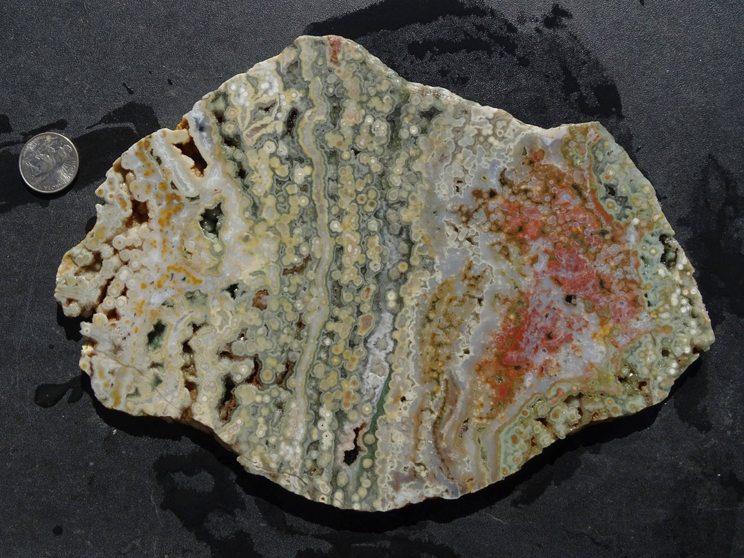 Premium Ocean Jasper Slab, Red Green Ocean Jasper, Old Stock Ocean ...