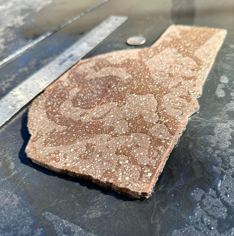 Copper Smelter Firebrick Slab: Keweenaw Peninsula Artifact (10.5x5.5x0 ...