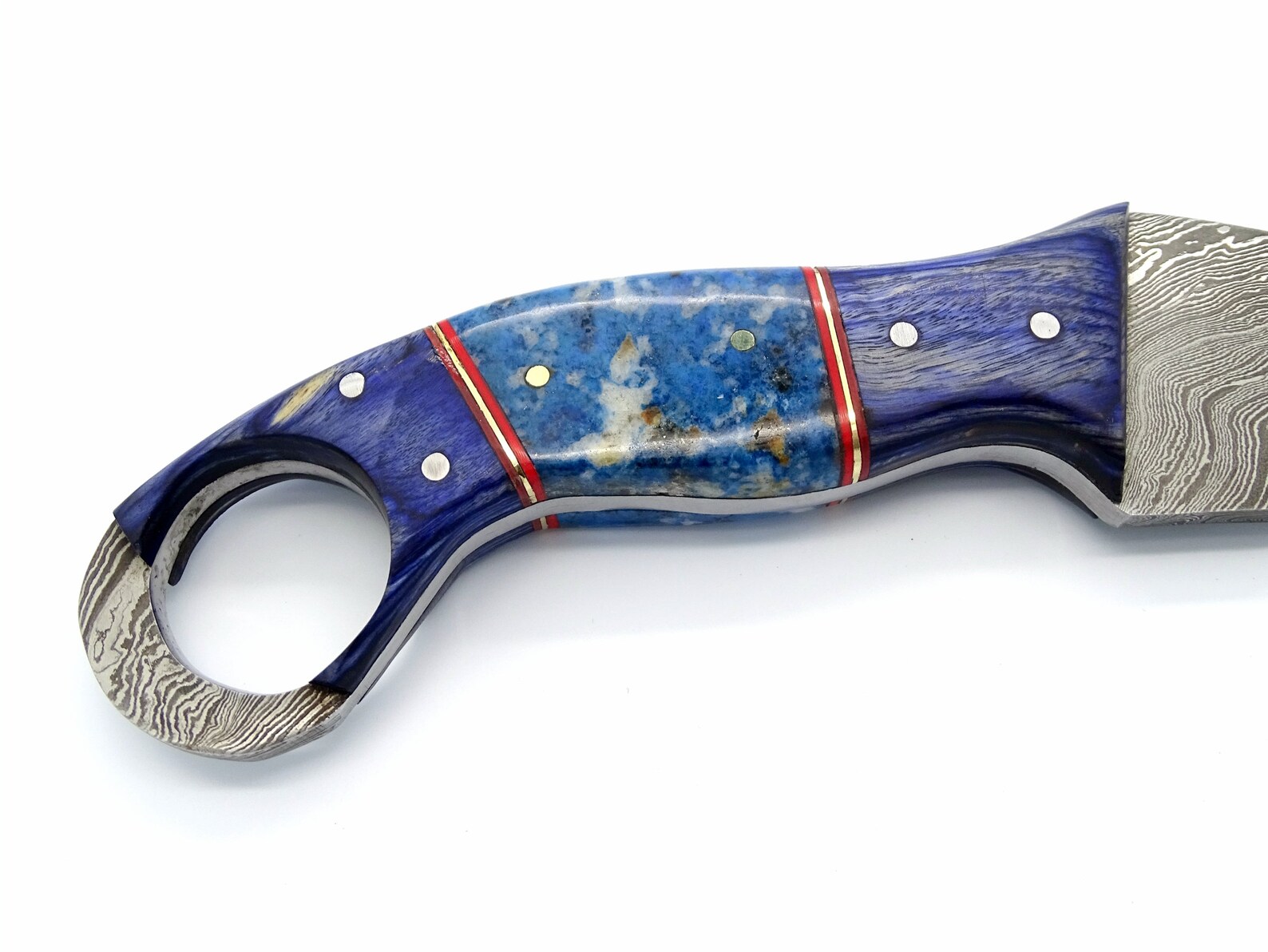 Big Karambit Knife Composite Handle Damascus Knife Unique - Etsy
