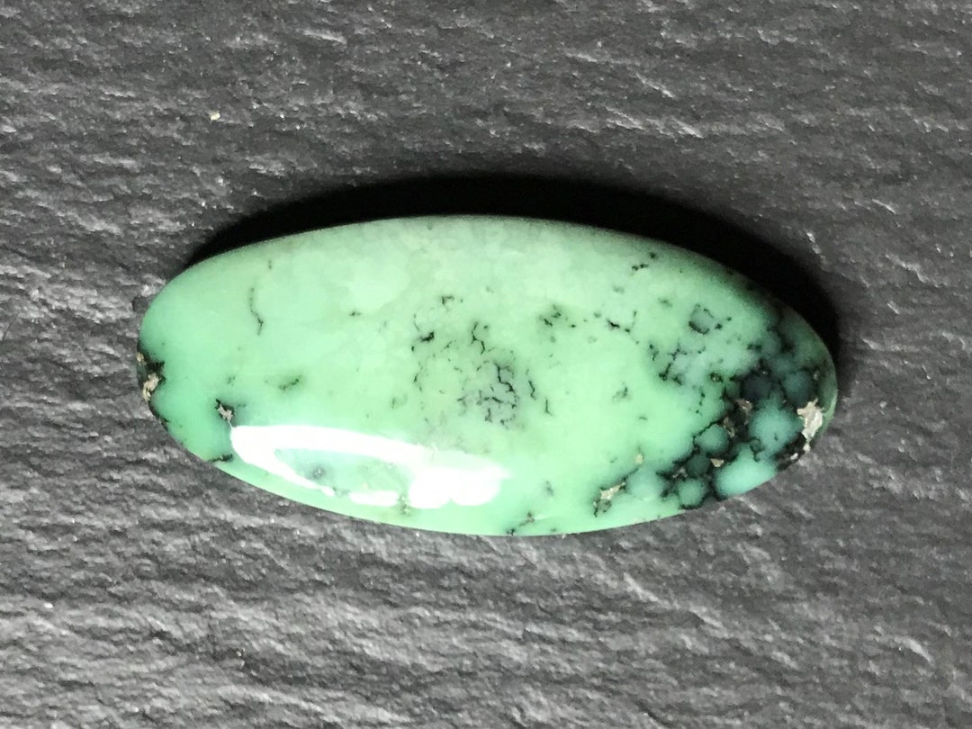 Green Variquoise Cabochon, Variquoise Gem, Spider Web Variquoise ...
