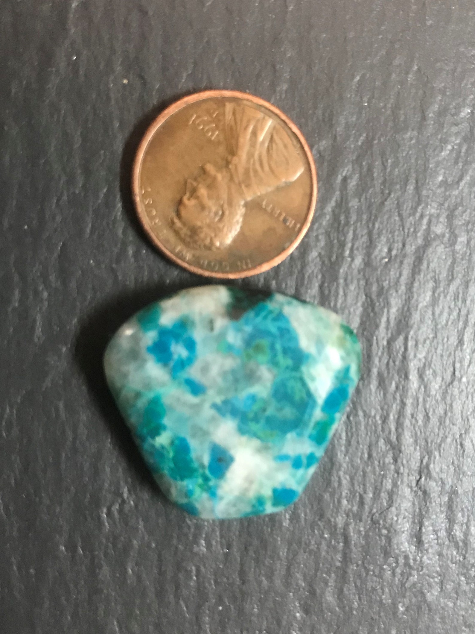 Chrysocolla Cabochon, Arizona Chrysocolla Gem, Chrysocolla in Quartz ...