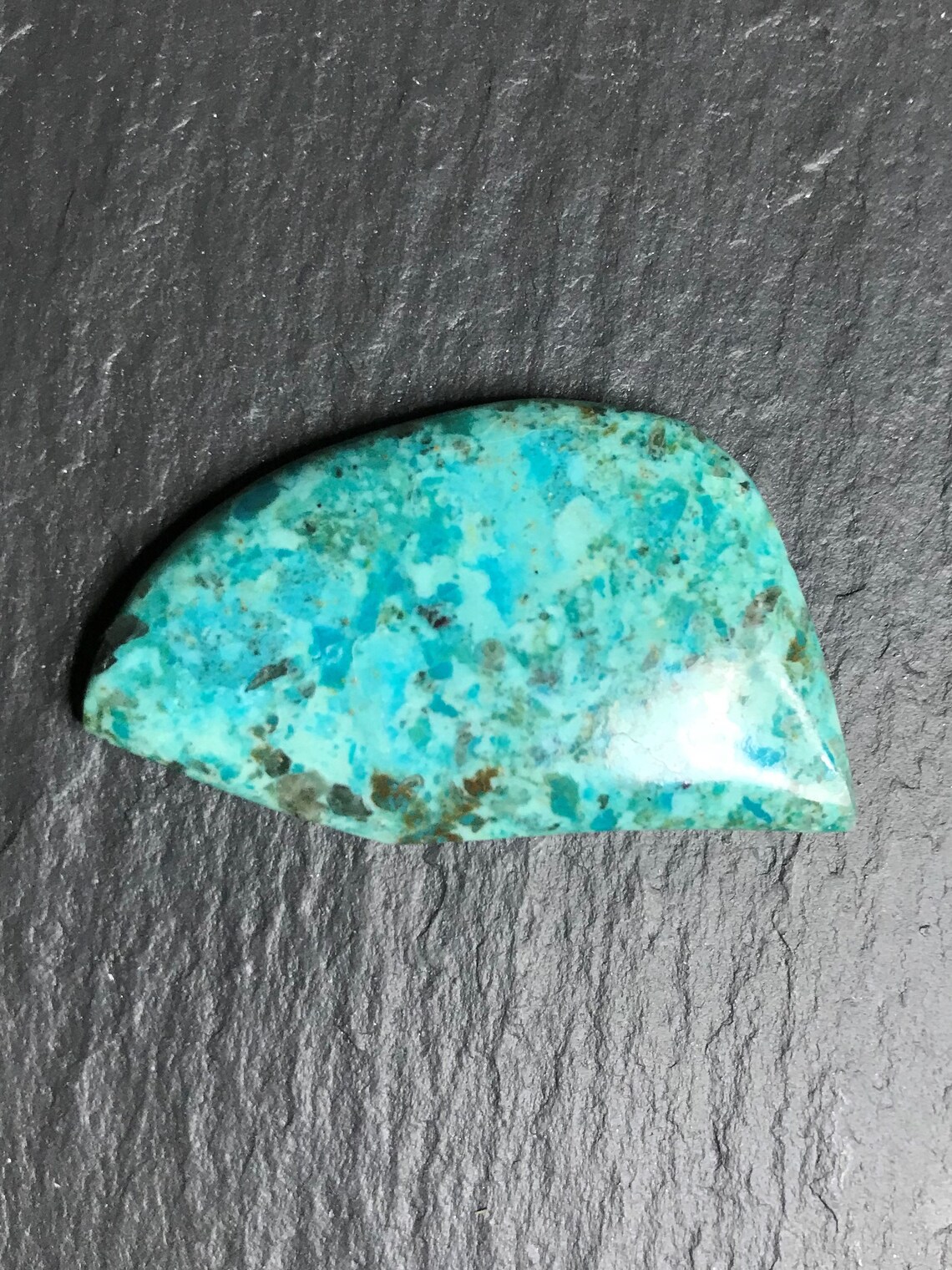Chrysocolla Cabochon, Arizona Chrysocolla Gem, Chrysocolla in Quartz ...
