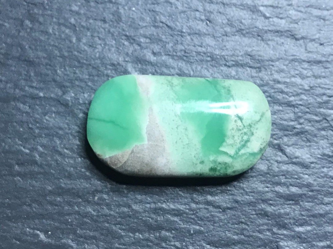 Green Variscite Cabochon, Lucin Variscite Gem, Spider Web Variscite ...