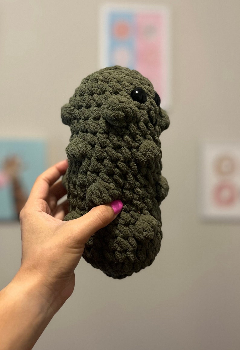 Crochet Chubby Pickle, Chunky Pickle, Mini Pickle Plushie, Keychain - Etsy