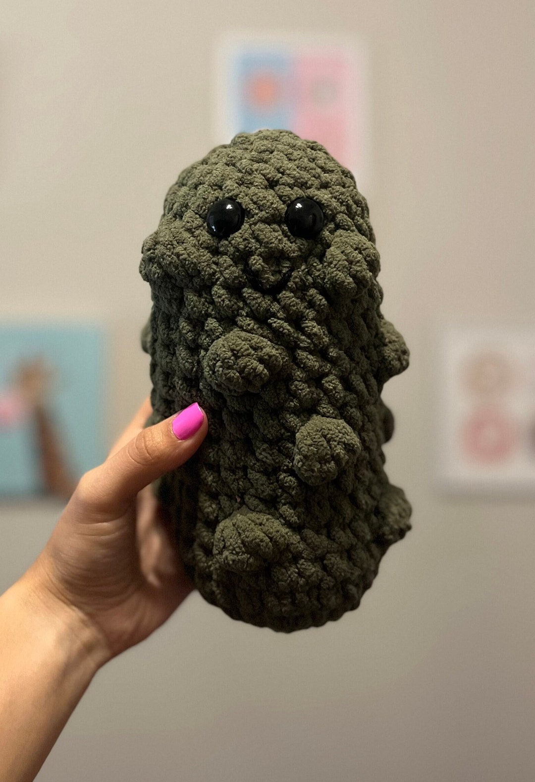 Crochet Chubby Pickle, Chunky Pickle, Mini Pickle Plushie, Keychain - Etsy