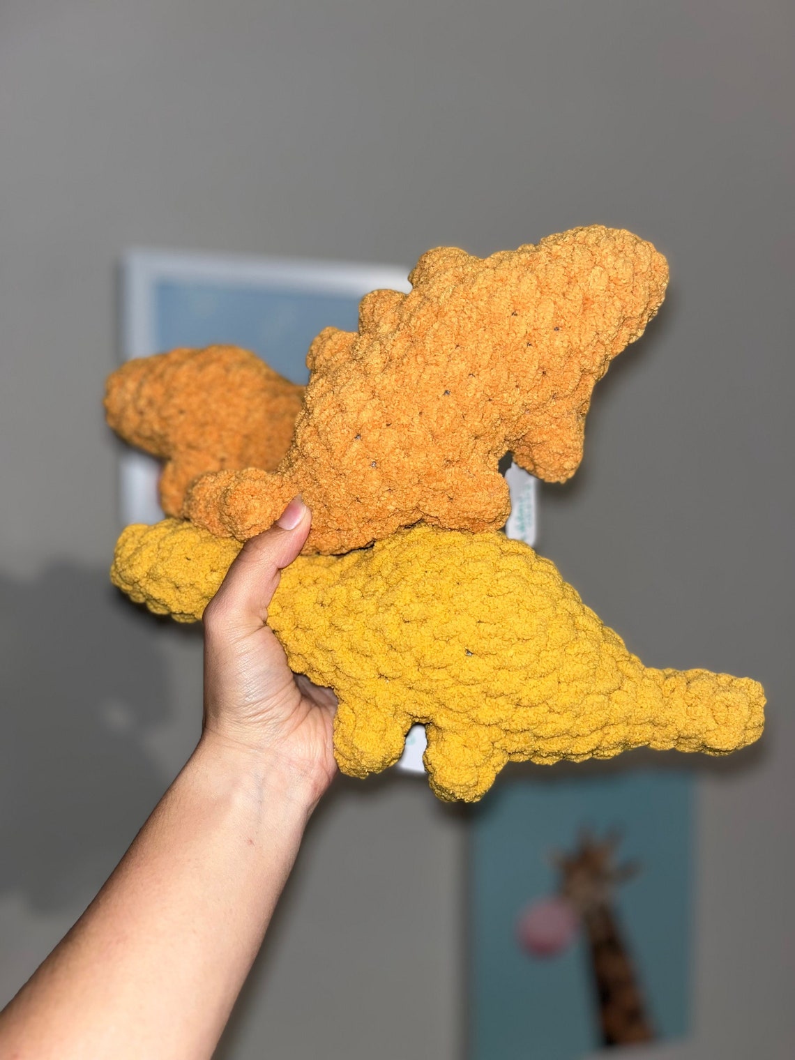 Dino Nuggies, Dinosaur Nuggets, Dino Nuggets Crochet Blanket Yarn ...