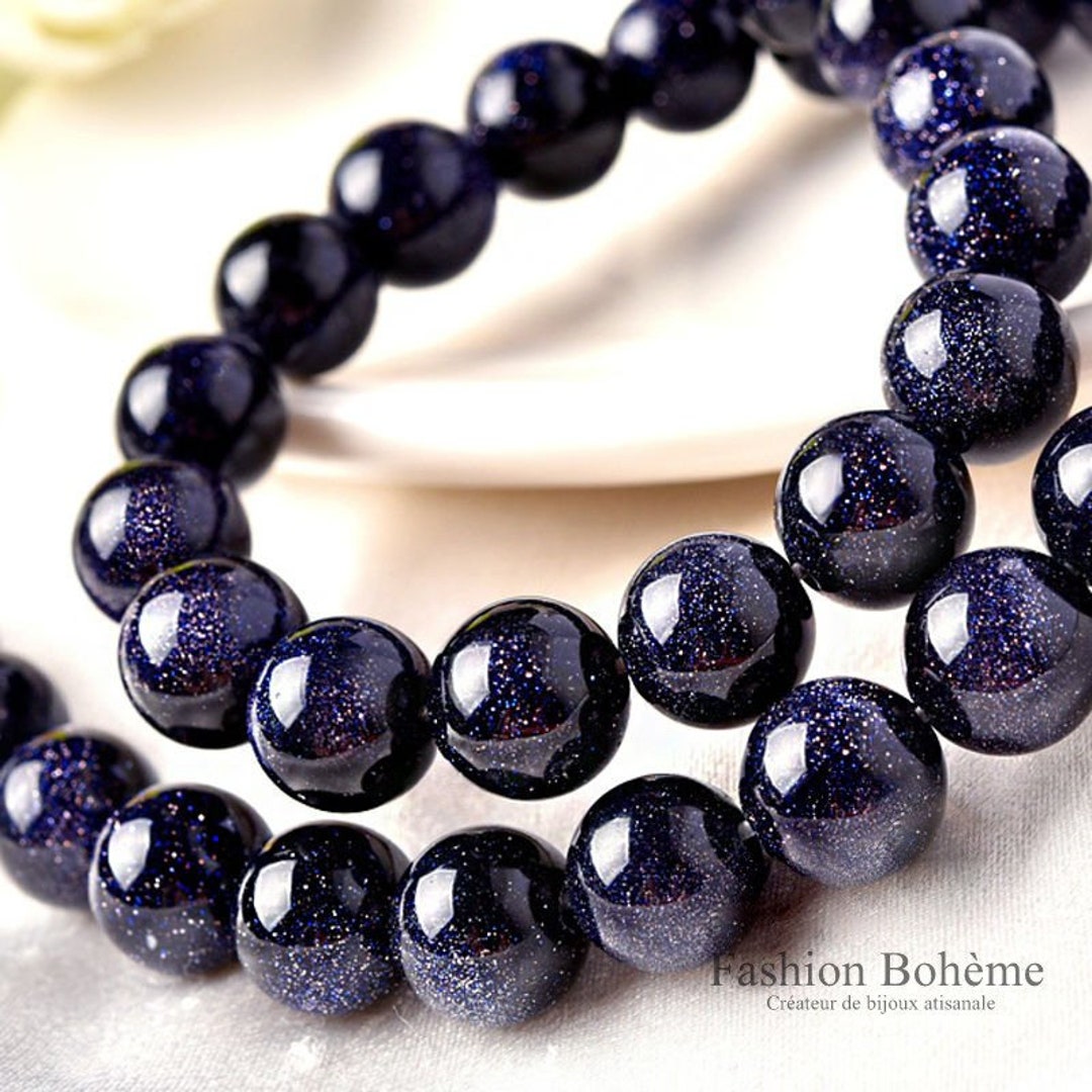 X 20 Sandstone Galaxy Blue Sandstone Beads 5.7/7.8 Mm - Etsy