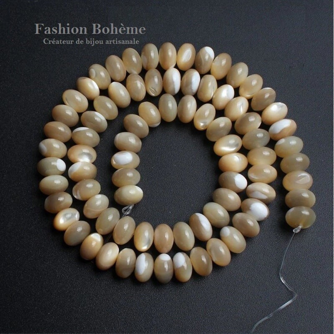 X 20 perles naturelles de coquille de mer Troca 5 - Etsy France