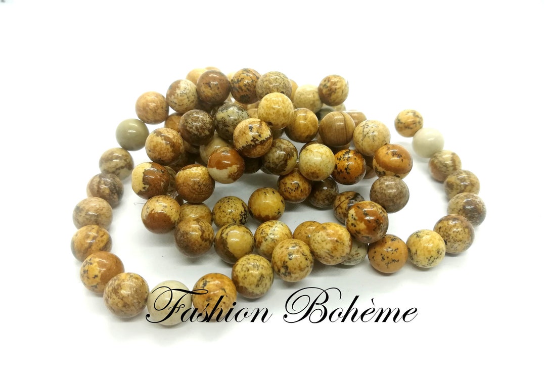 X 20 Sand Jasper Beads 6/8 Mm - Etsy