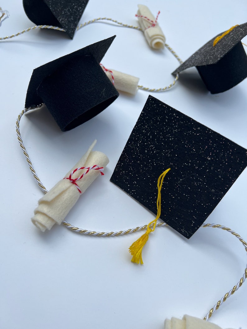 Grad Garland Graduation Decor Cap and Diploma Grad Party - Etsy