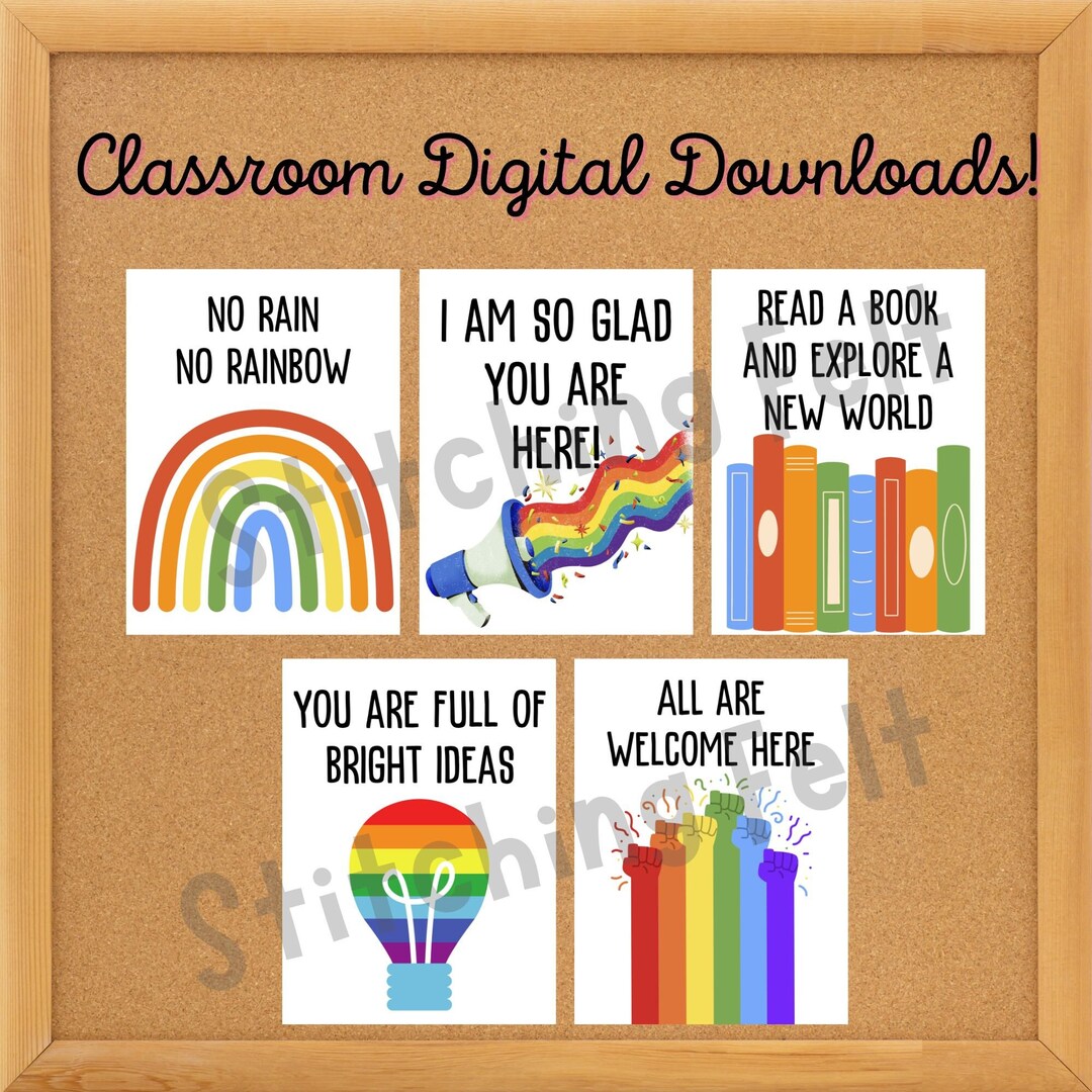 Pride Classroom Posters: LGBTQ+ Decor (digital Download) - Etsy