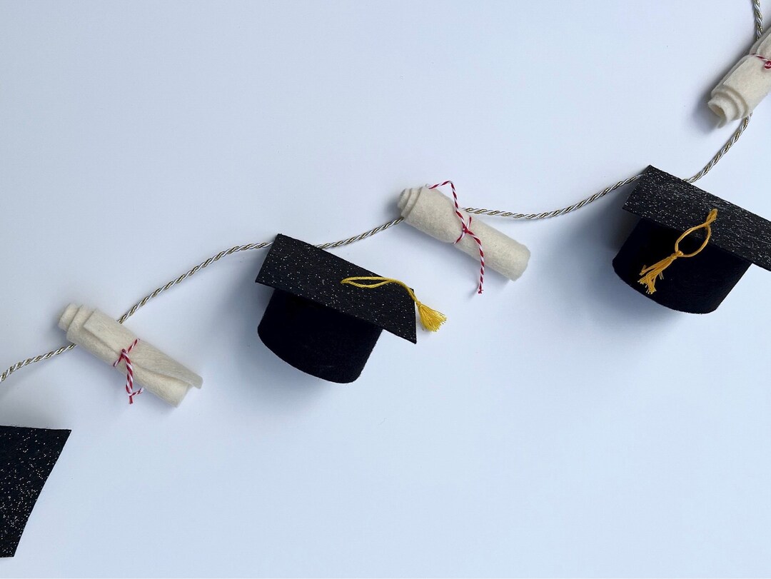 Grad Garland | Graduation Decor | Cap and Diploma | Grad Party Decor ...