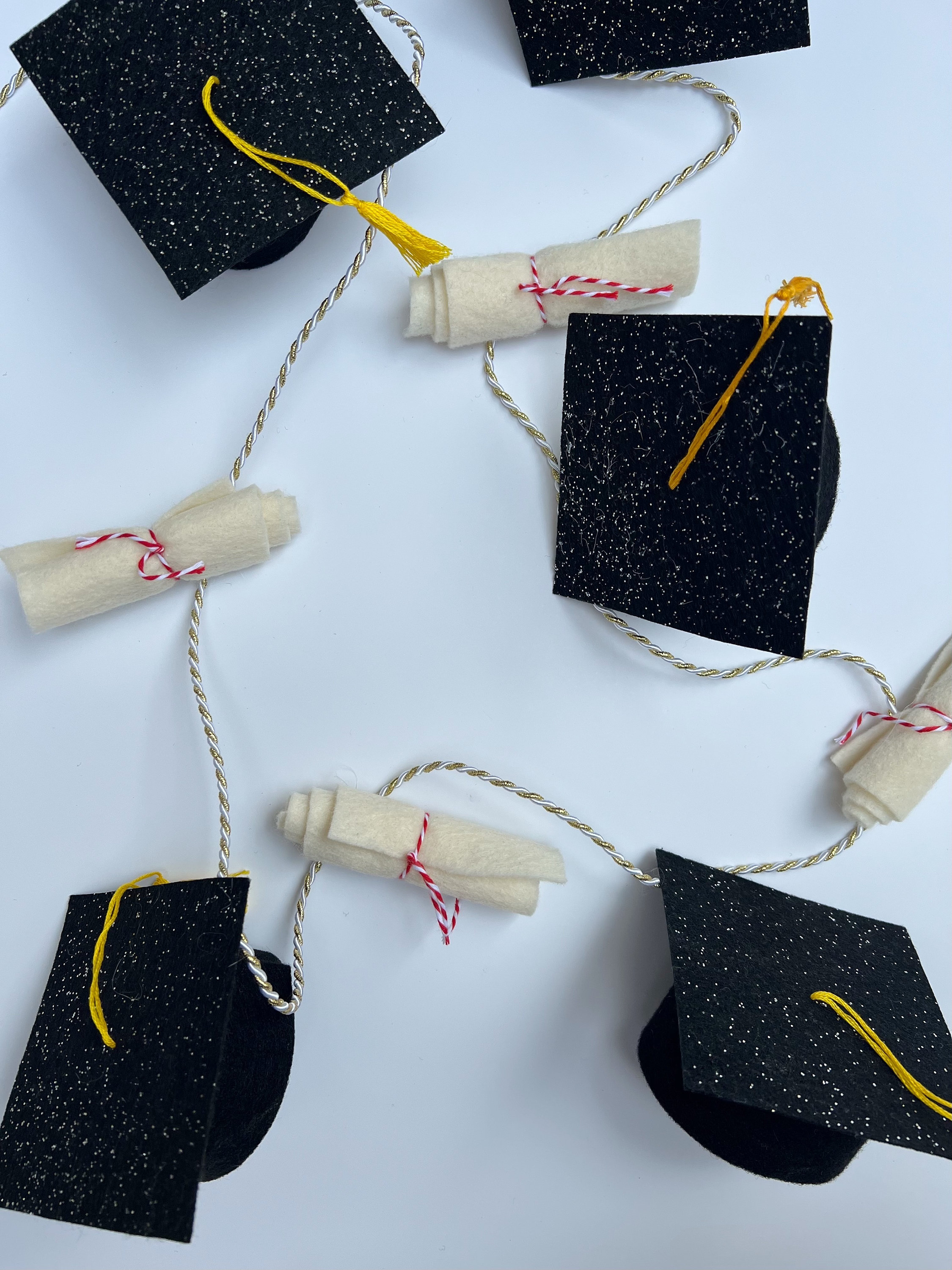 Grad Garland Graduation Decor Cap and Diploma Grad Party Decor Grad ...