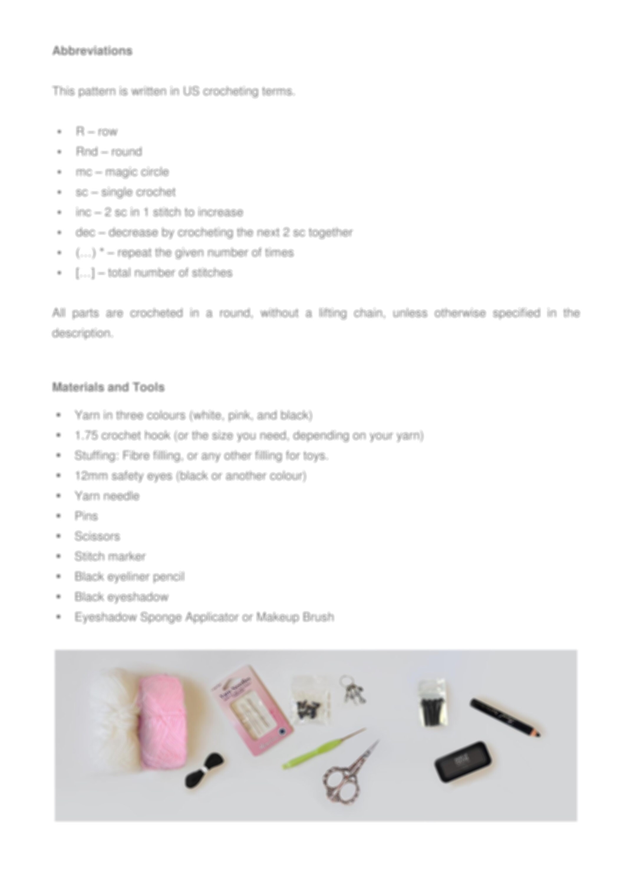 CROCHET PATTERN Smudge a Bunny, Cute Goth Bunny Pattern, Emo Bunny ...