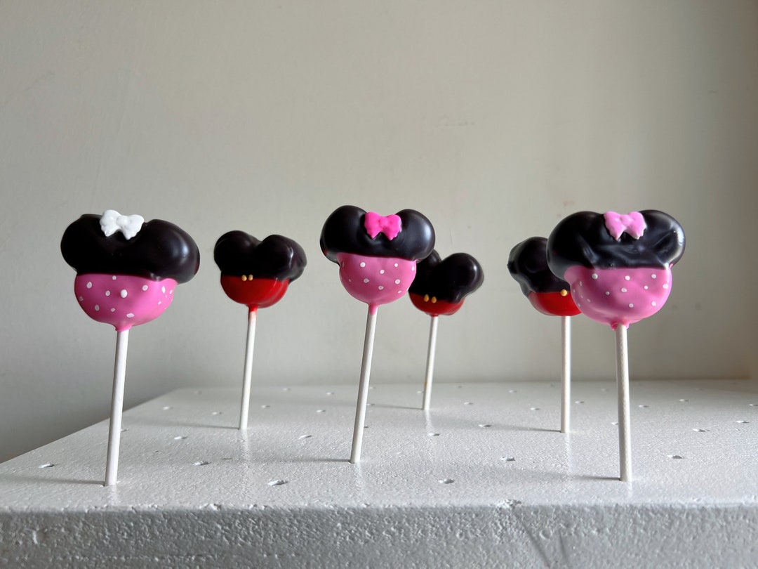 Mickey and Minnie Cake Pops One Dozen - Etsy