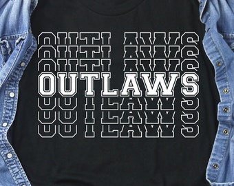 Outlaws Baseball Svg - Etsy