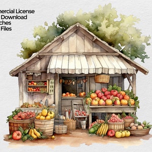 Farmers Market Clipart, Vegetables Png Image, Autumn Fall Clipart, Farm ...