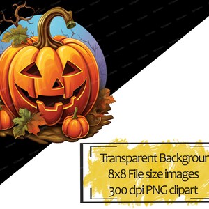 Fall Pumpkins Clipart, Fall Jack O Lantern Pumpkin PNG File ...