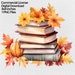 Fall Books With Leaves Png Clipart, Autumn Booklover Png Images ...