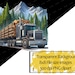 Logging Truck Png for Sublimation, Logger Truck in Forest Clipart ...