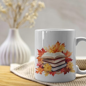 Fall Books With Leaves Png Clipart, Autumn Booklover Png Images ...