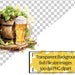 Beer With Hops, Keg PNG File Clipart, Octoberfest Sublimation Design ...