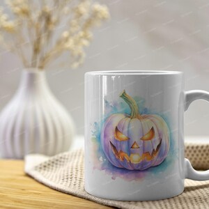 Jack O Lantern Halloween Clipart, Watercolor Png, Pastel Halloween ...