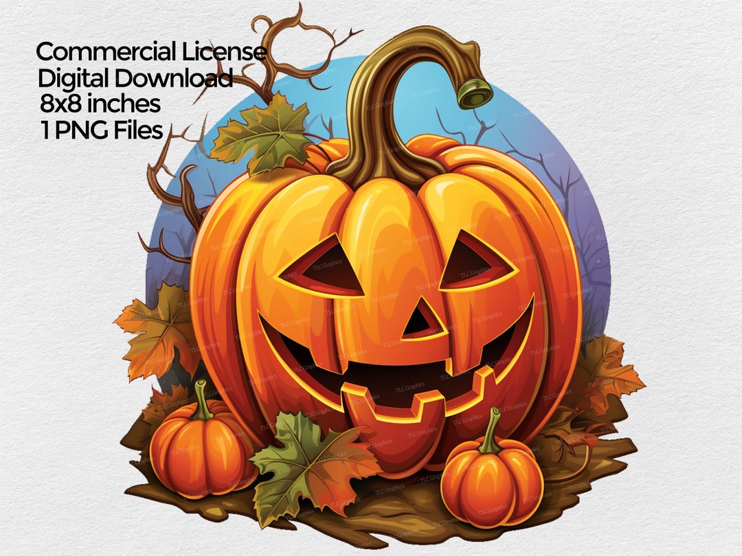 Fall Pumpkins Clipart, Fall Jack O Lantern Pumpkin PNG File ...