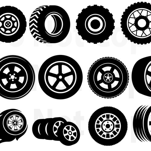 Tires SVG Bundle Car Tires Svg File for Cricut Wheels Design - Etsy