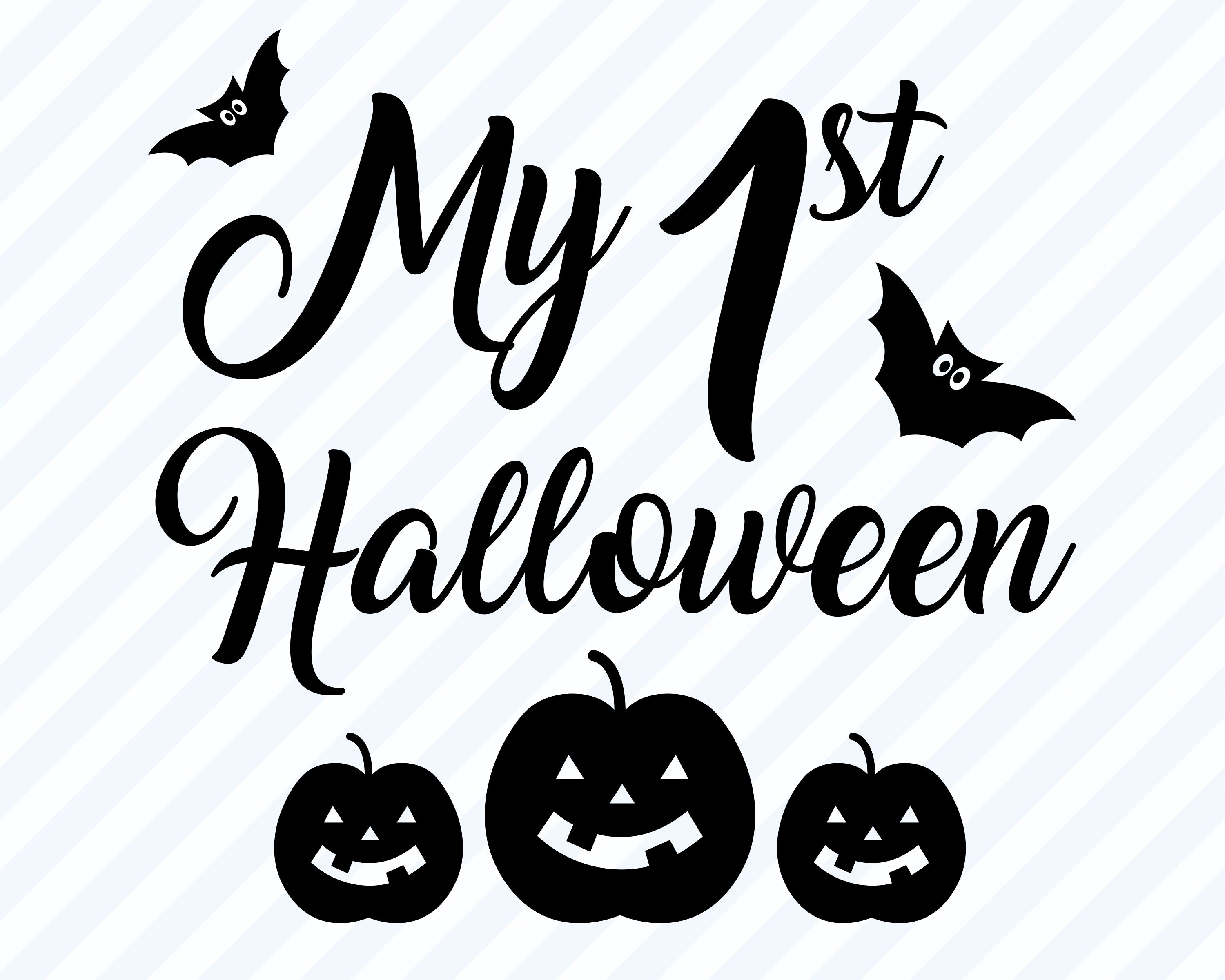 My First Halloween SVG Halloween Vector Image My 1st - Etsy