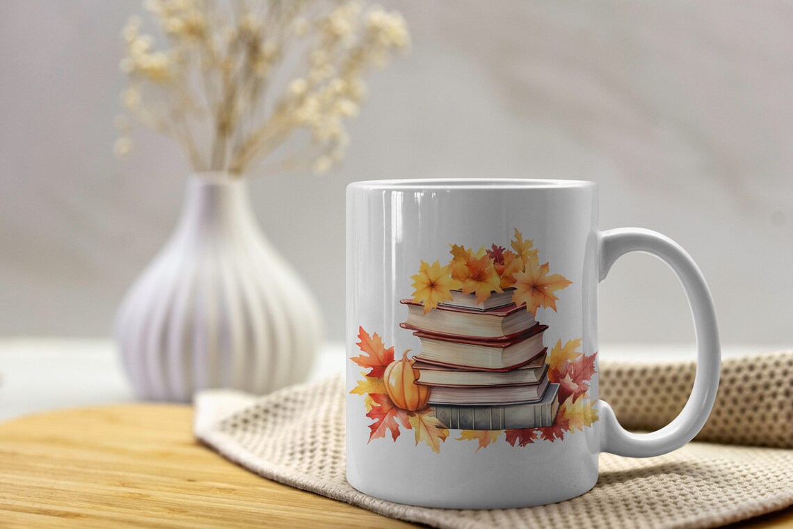 Fall Books With Leaves Png Clipart, Autumn Booklover Png Images ...