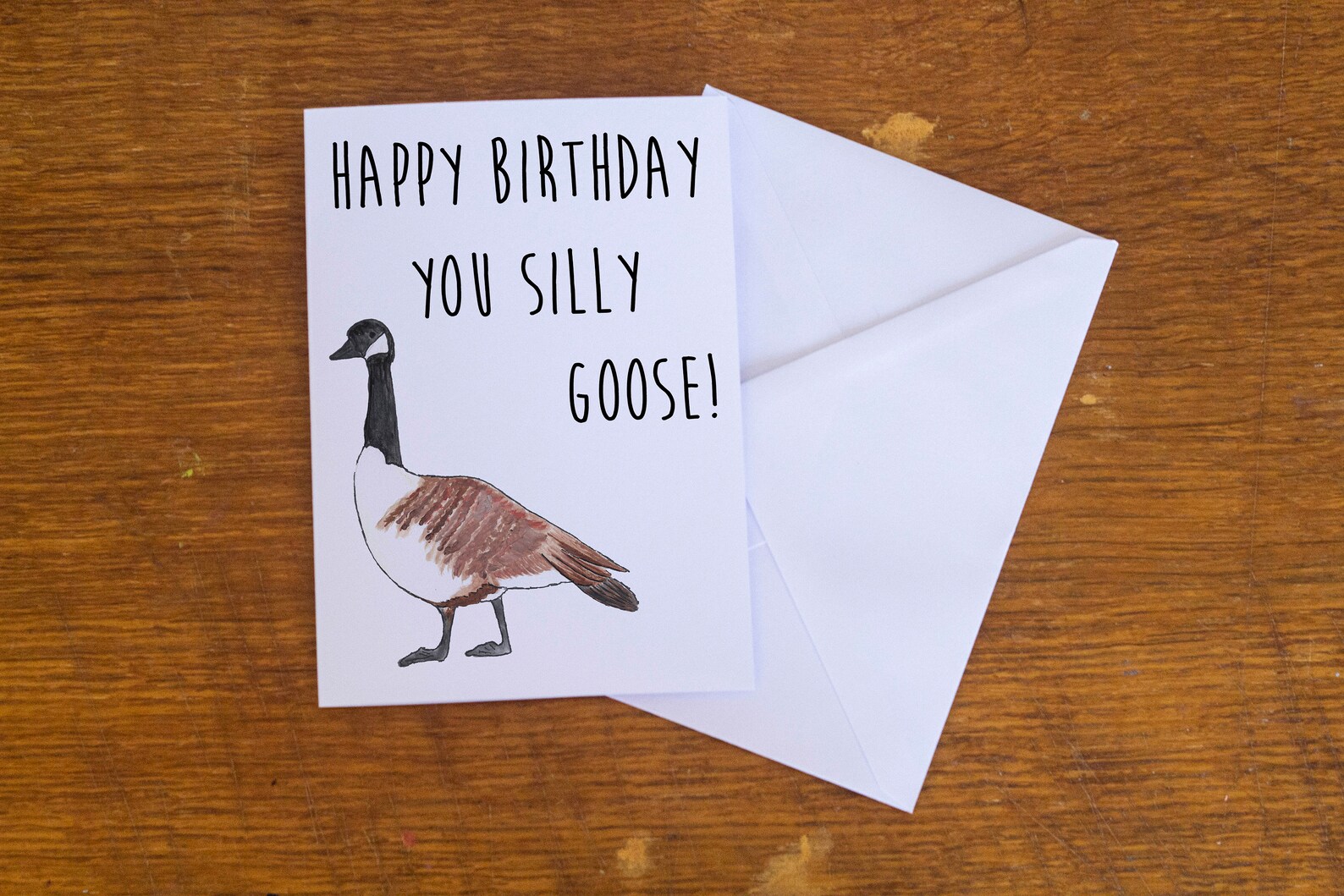 Silly Goose Greetings Card // Funny Card // Animal Card / Goose Gift ...