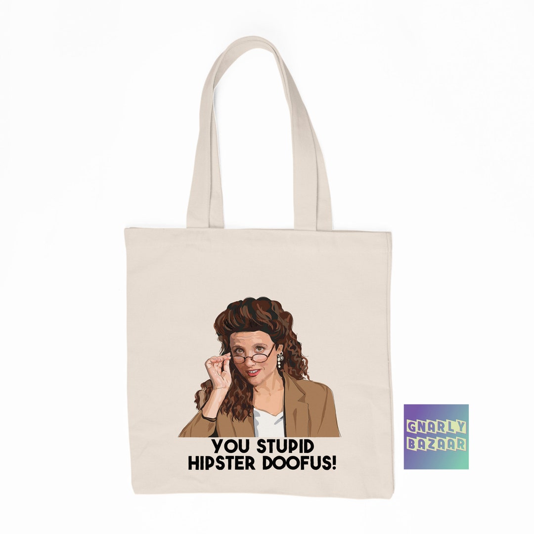 Seinfeld Elaine Benis Hipster Tote Bag Funny 90s Festivus Stocking ...
