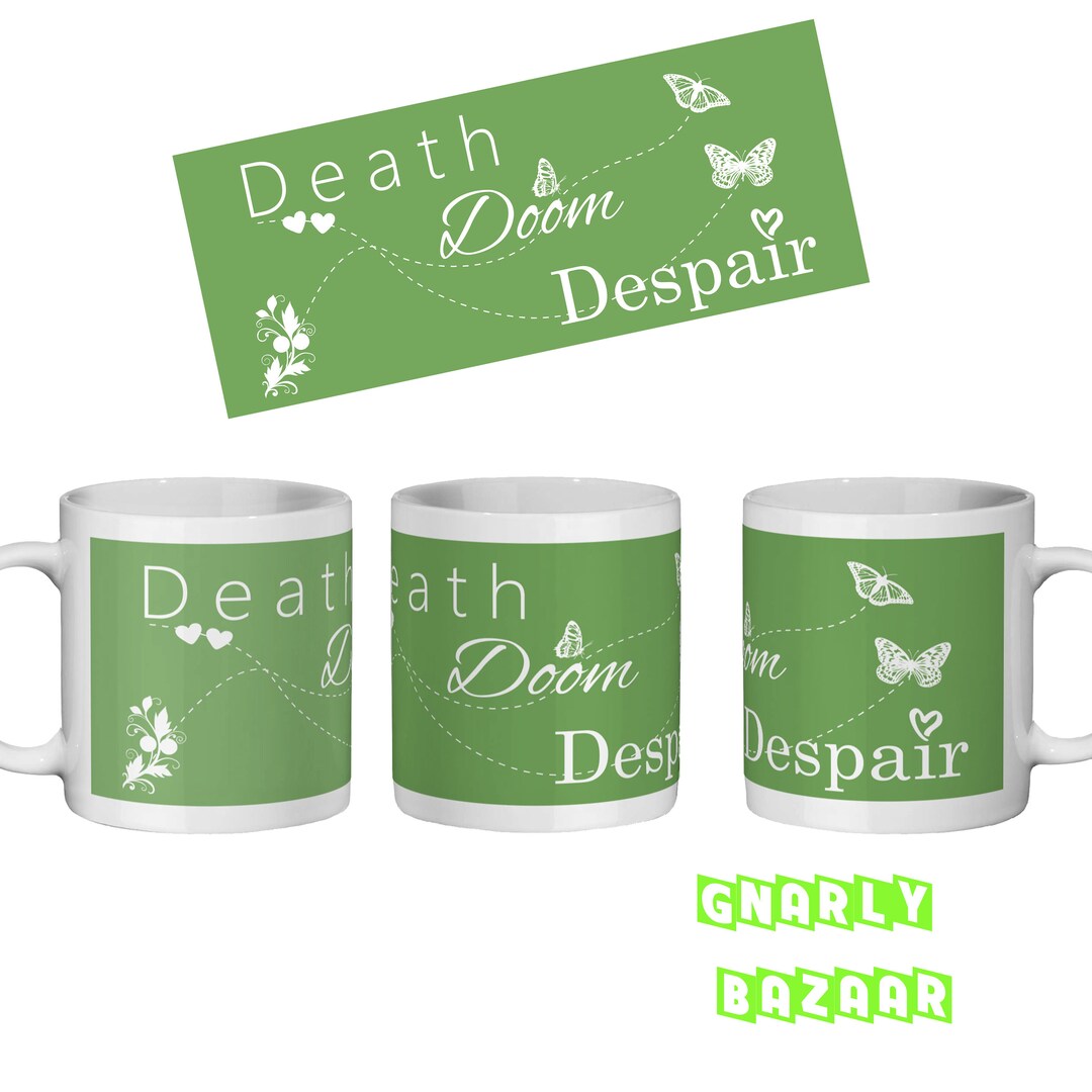 Uninspiring Unmotivational Nihilism Gift Live Laugh Love Death Doom ...