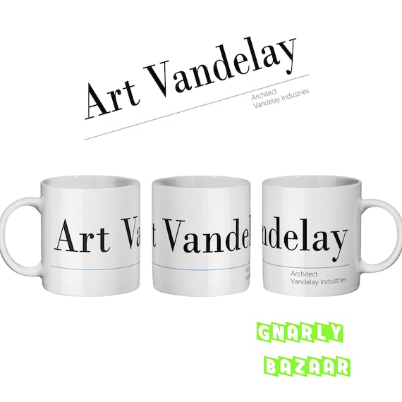 Art Vandelay Mug Architect George Costanza 90s TV gift | Etsy